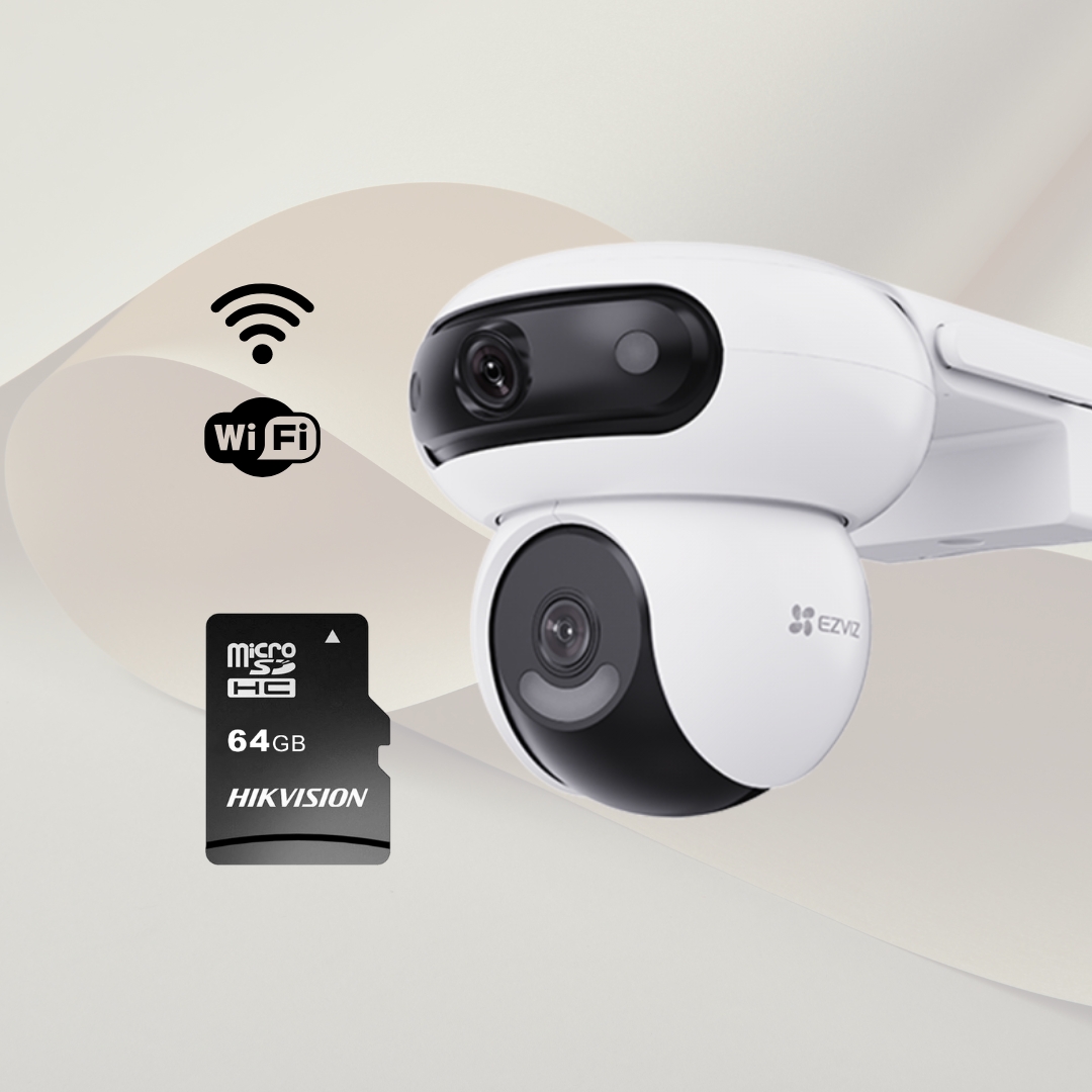 Kit EZVIZ H90 Dual 2K Plus MicroSD 64GB | Argos - argosplus.com